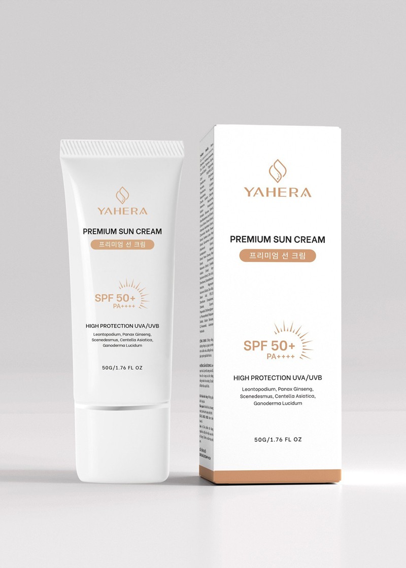 Kem Chống Nắng Nâng Tone Cao Cấp YAHERA Premium Sun Cream SPF50+ PA ...
